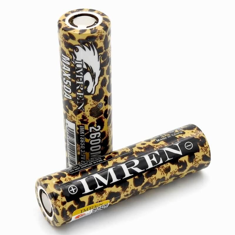 IMREN 18650 2600mAh 50A Leopard Rechargeable Lithium Battery – flashlightgo