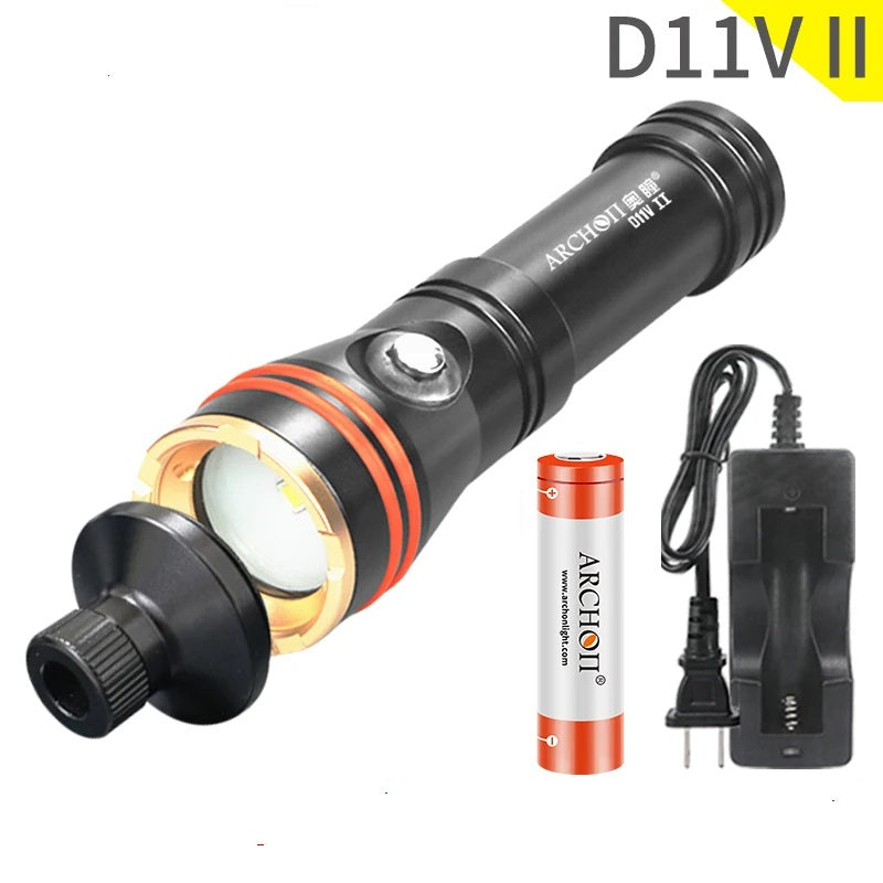 ARCHON D11V II warm white HD diving video lights – flashlightgo