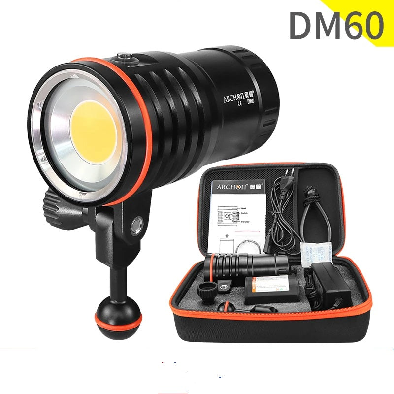 ARCHON DM60 Max 12,000 lumens HD video diving photograph lights ...