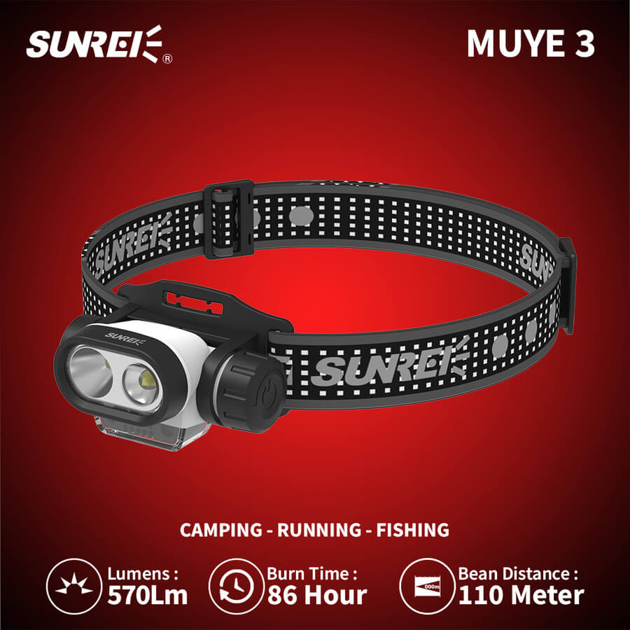 Sunrei MUYE 3 Induction Style 570lm Headlamp – flashlightgo