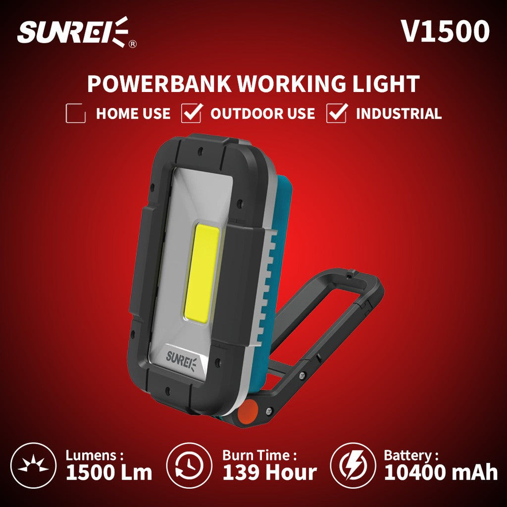 Sunrei V1500 Emergency COB Floodlight – flashlightgo