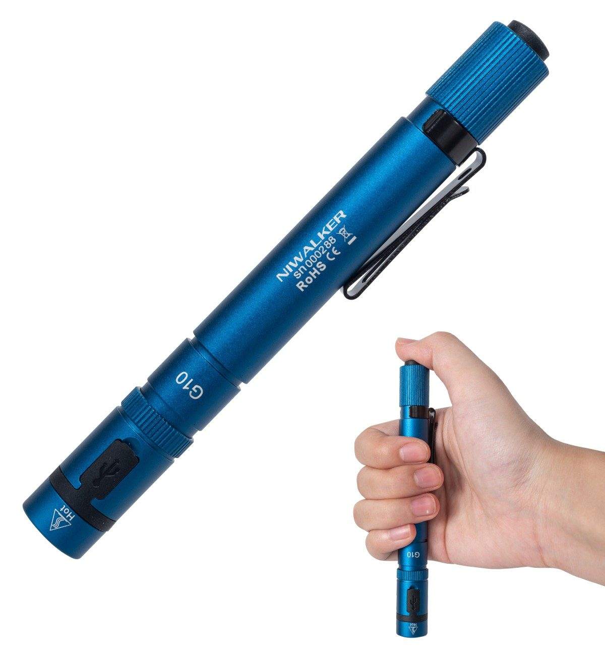 Niwalker G10 Rechargeable Penlight – flashlightgo